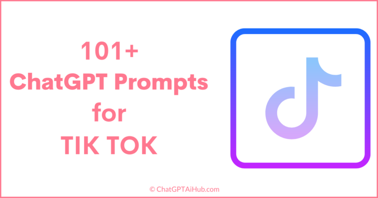 101+ Helpful ChatGPT Prompts for TikTok: The Ultimate Guide to Maximizing Your Influence - Chat ...