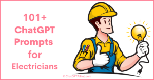 101+ Powerful ChatGPT Prompts for Electricians: Electrical Solutions at Your Fingertips - Chat ...
