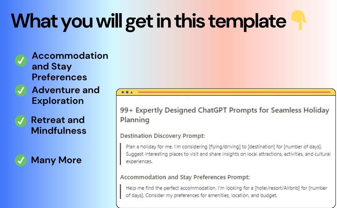 99+ Empowered ChatGPT Prompts for Holiday Planning to Craft Your Dream ...