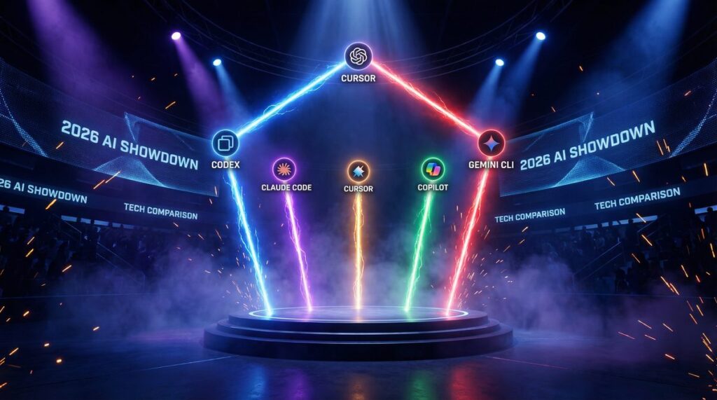 The 2026 AI Coding Tools Showdown: Codex, Claude Code, Cursor, Copilot ...